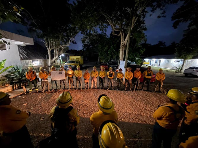 Avanza liquidación de incendio en Santuario del Manatí