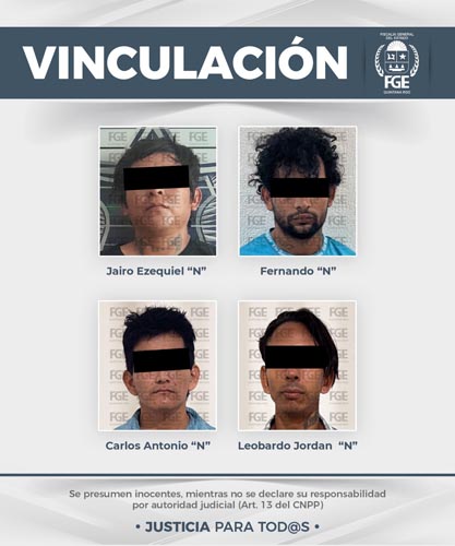 FGE logra proceso penal contra cuatro personas en tres municipios